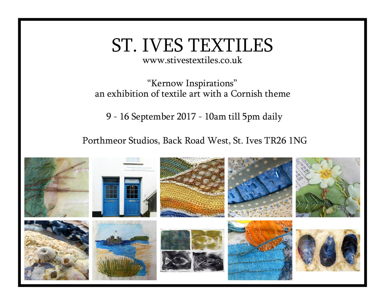 St Ives Cornwall Blog: St Ives September Festival - Textiles Exhibition