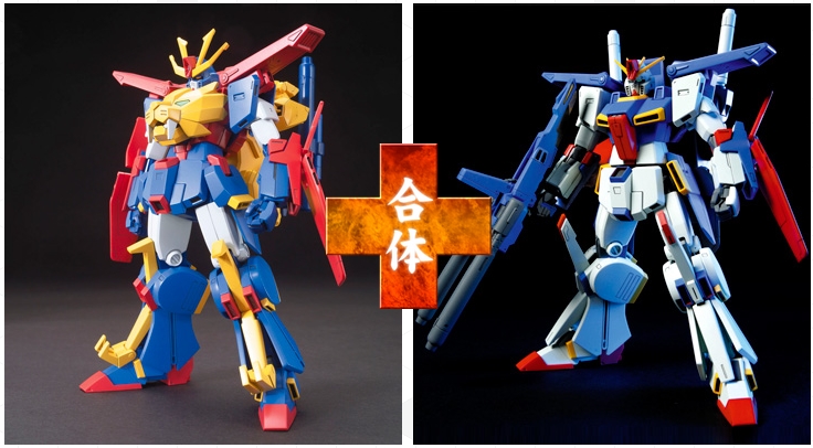 Custom Build: HGBF 1/144 Gundam Tryon 3 + ZZ Gundam