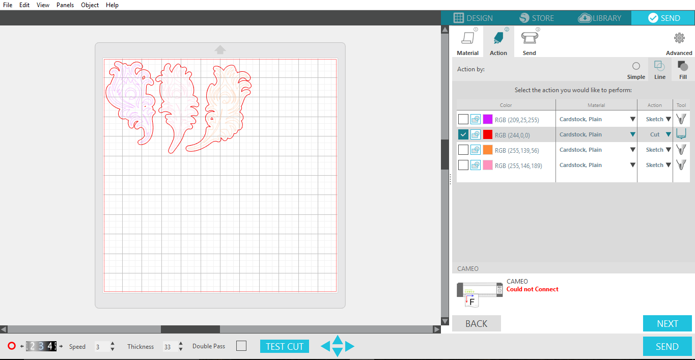 Silhouette UK: Sketch and Cut in Software Version 4