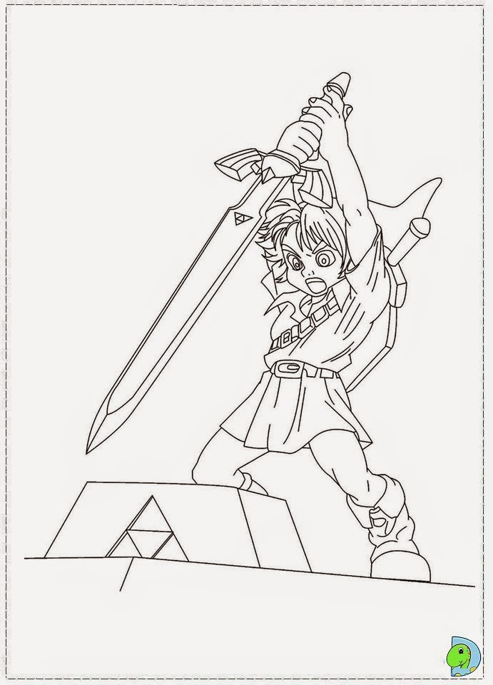Dinokids - Desenhos para colorir: Desenhos de A Lenda de Zelda para colorir