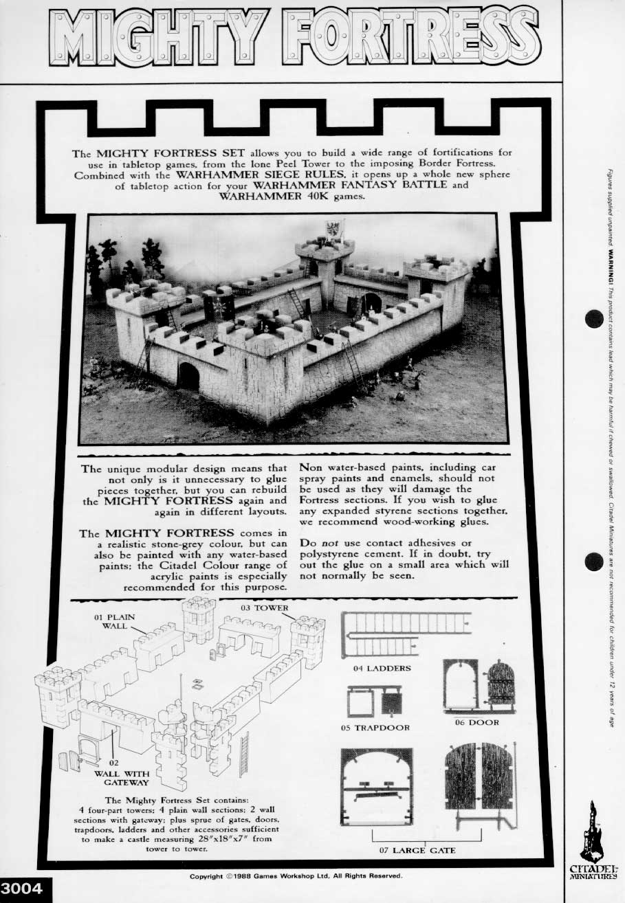 Scrivsland: FOR SALE: Citadel Mighty Fortress