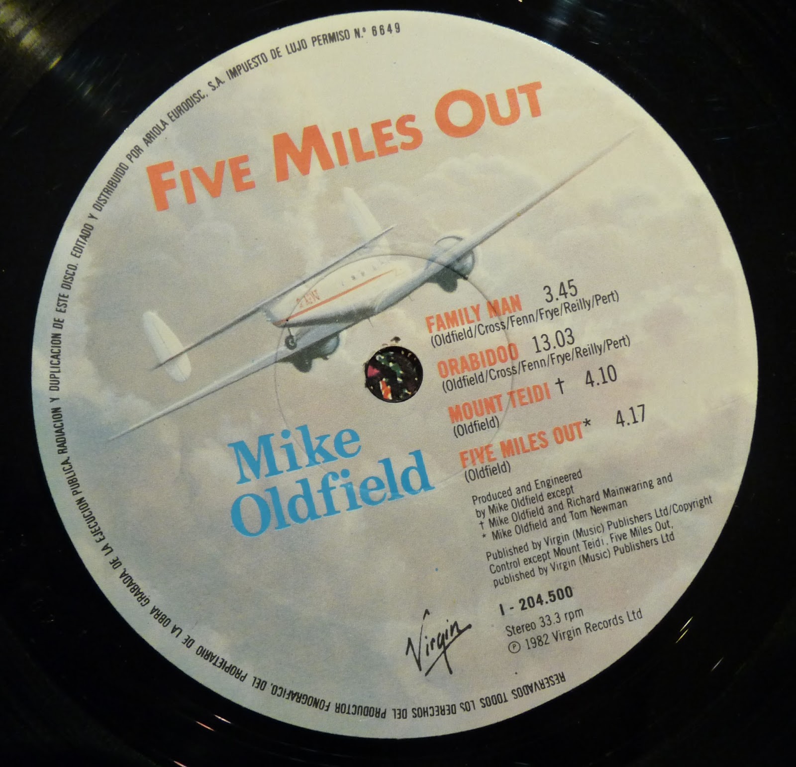 Mike Oldfield - Five miles out (Virgin - 1982)