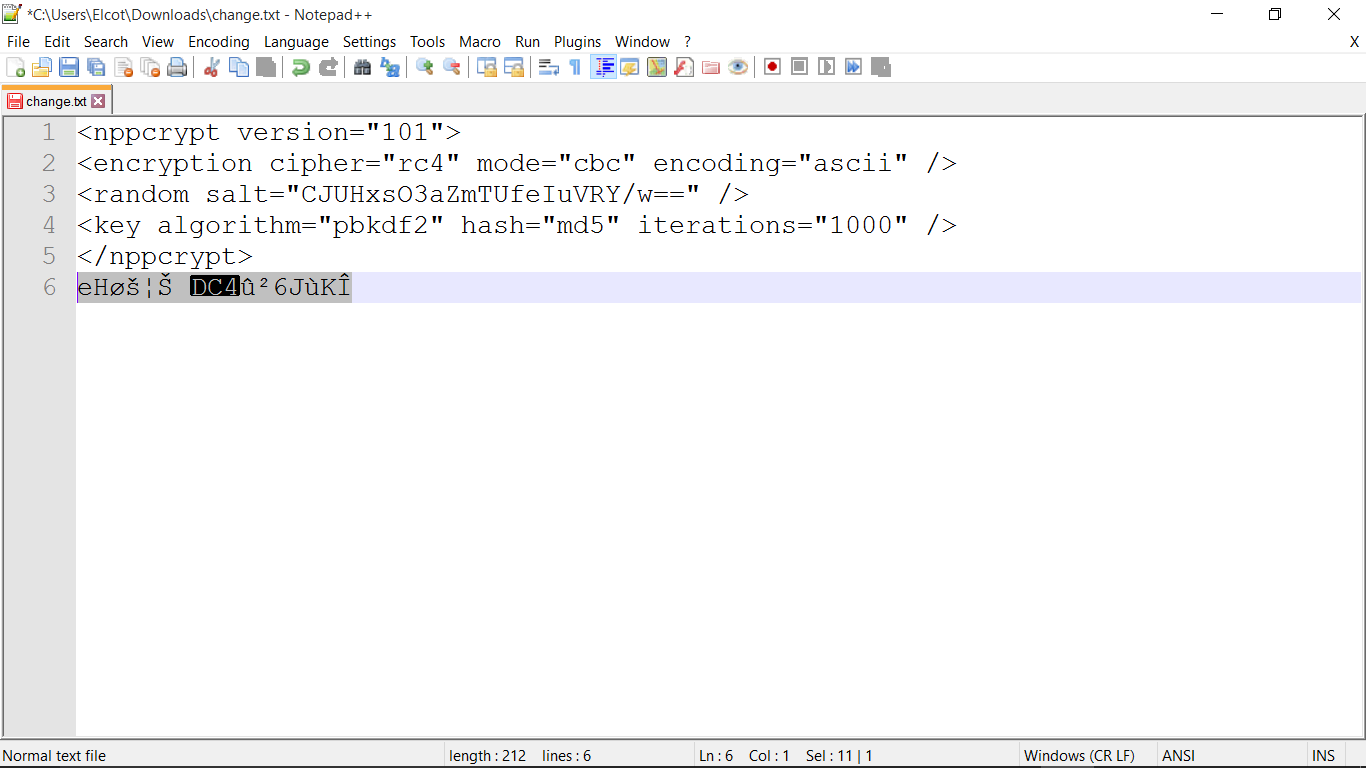 Encrypt Your Password By Notepad
