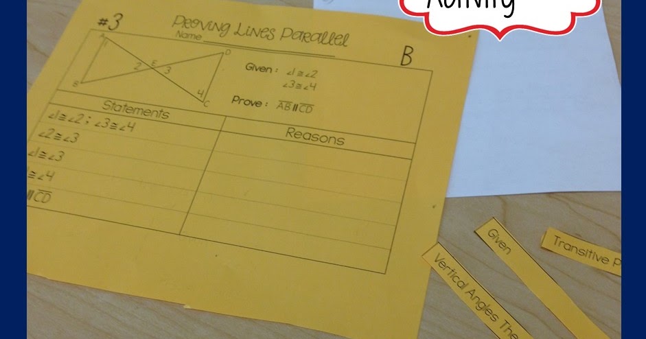 Math Dyal: How a hole puncher saved the day: Proving Lines Parallel ...
