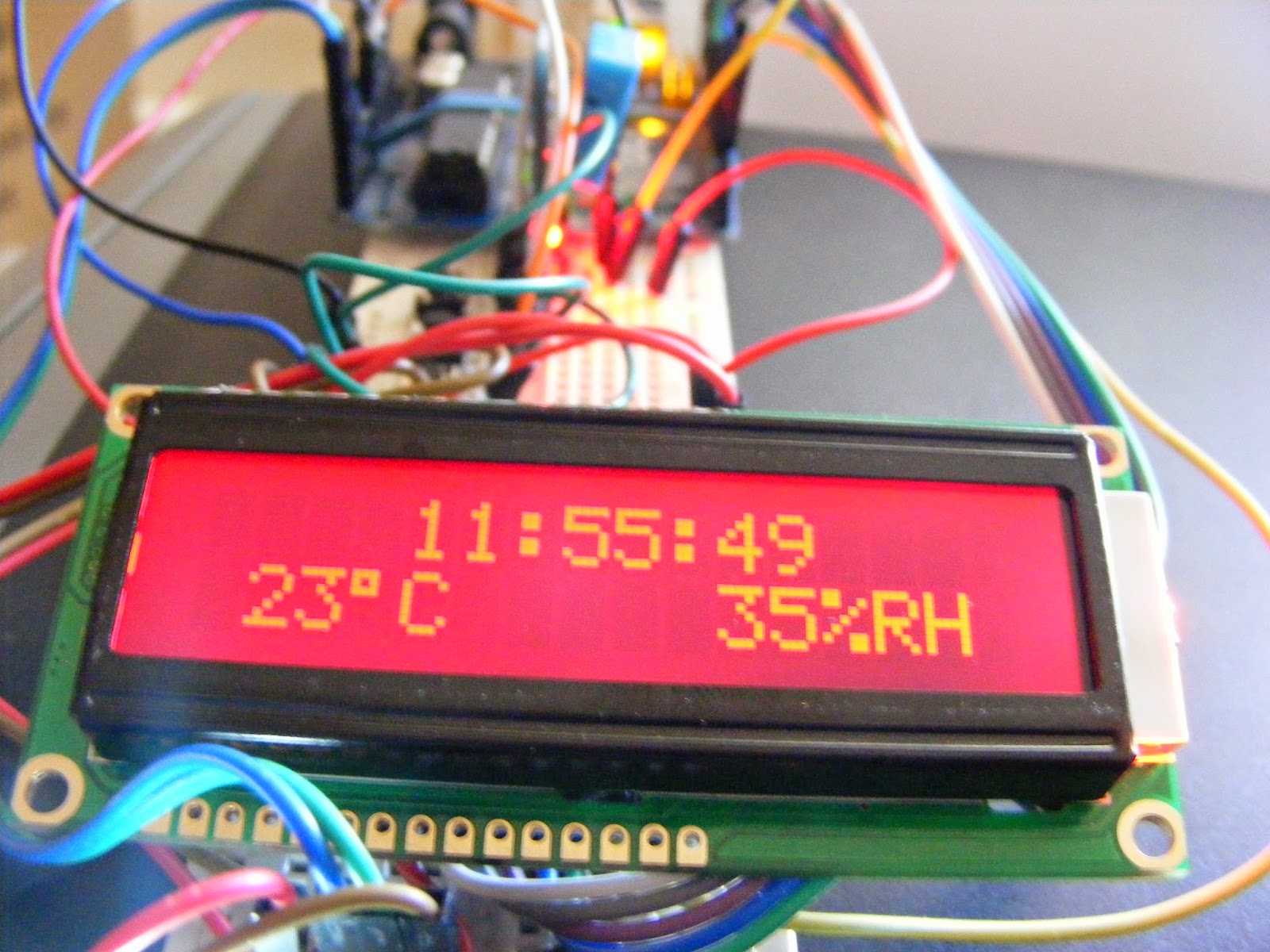 Arduino tehNiq: Weather station & manual adjust for RTC clock with Arduino and alphanumeric ...