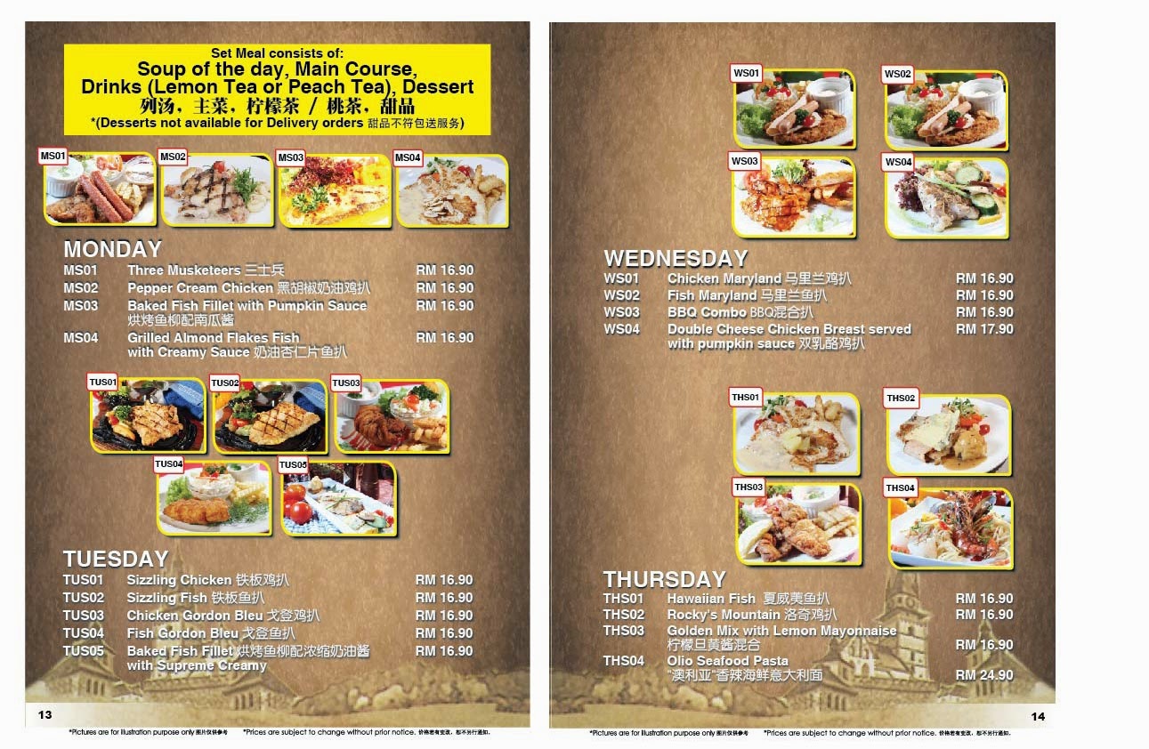 Little Castle Menu Batu Maung: Complete Menu clear & complete version