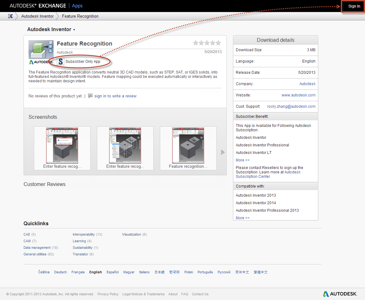 Le Blog Hurni Engineering: Inventor Feature Recognition
