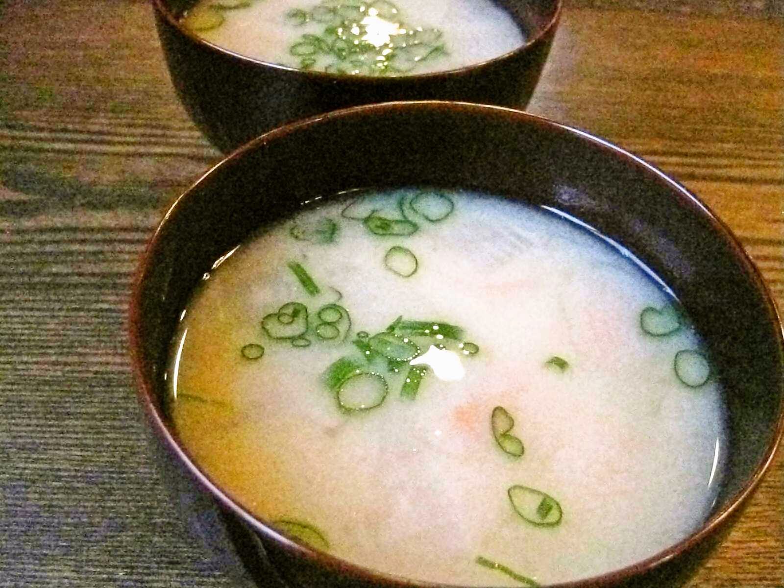 Recipes for Tom: Konsai no yooguruto misoshiru / root vegetable miso ...