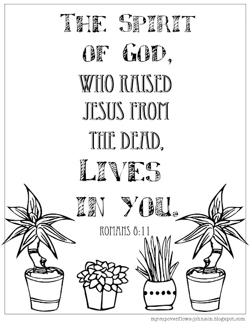 My Cup Overflows: Coloring Fun: Hello Spring