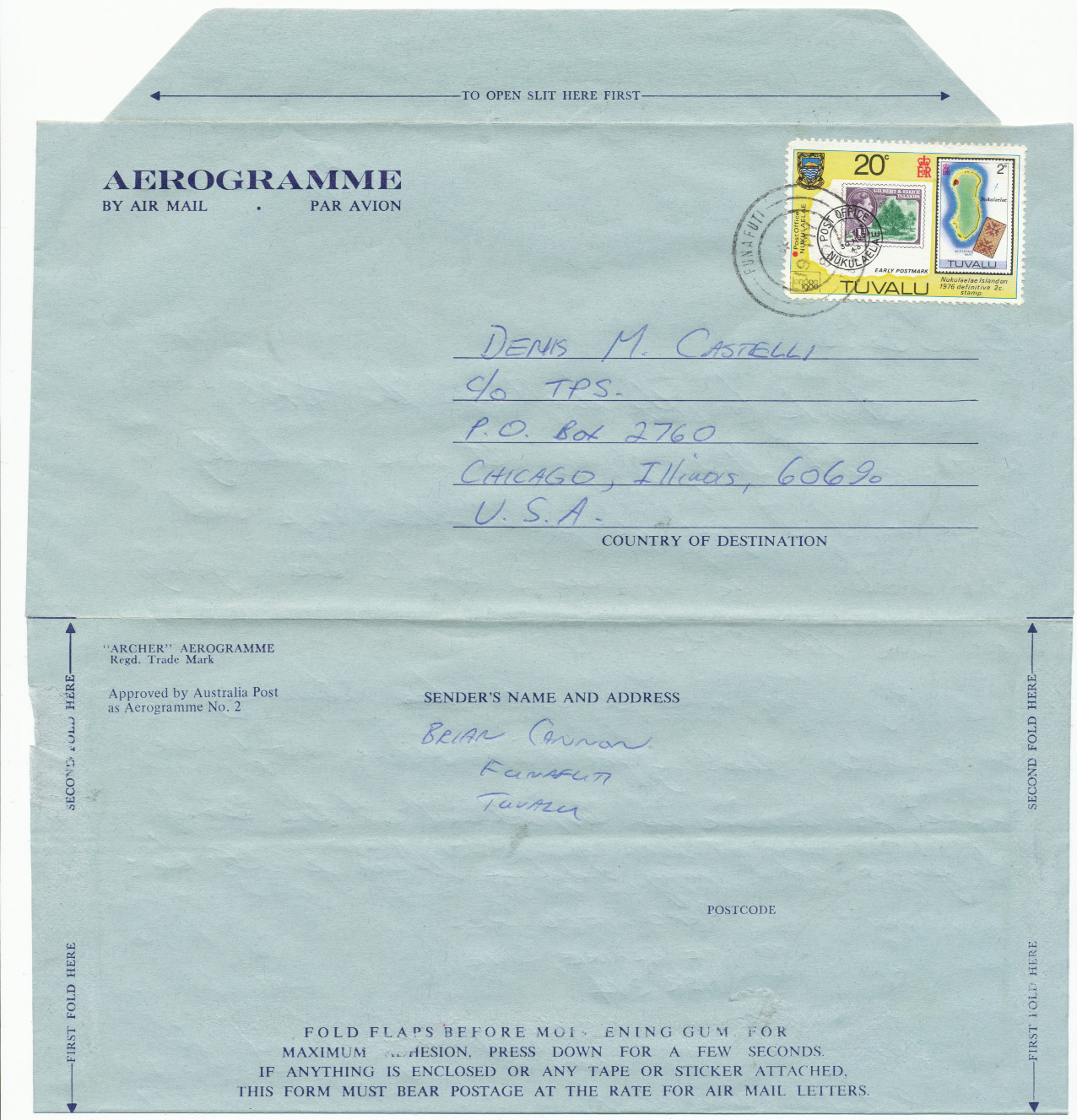 Aerogrammes & Airletters - Philatelic Archeology: Tuvalu: Australian ...