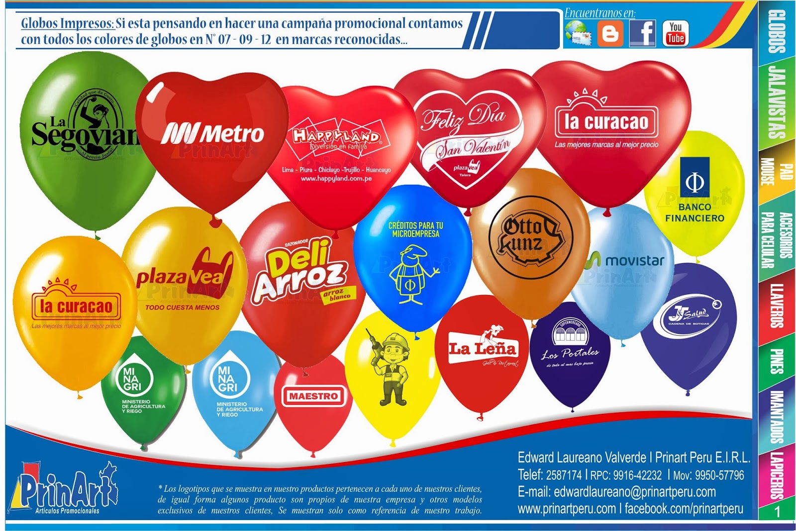 PRINART PERU EIRL: GLOBOS IMPRESOS