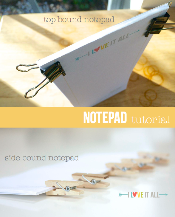 filofax friday | notepad tutorial
