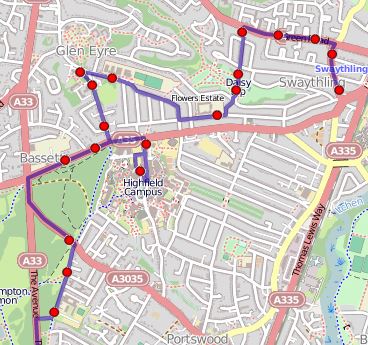 Southampton Bus Update: Unilink changes from Sunday / U2 to Swaythling ...