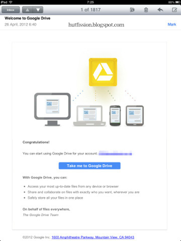 Google Drive Cloud Storage With 5GB Free