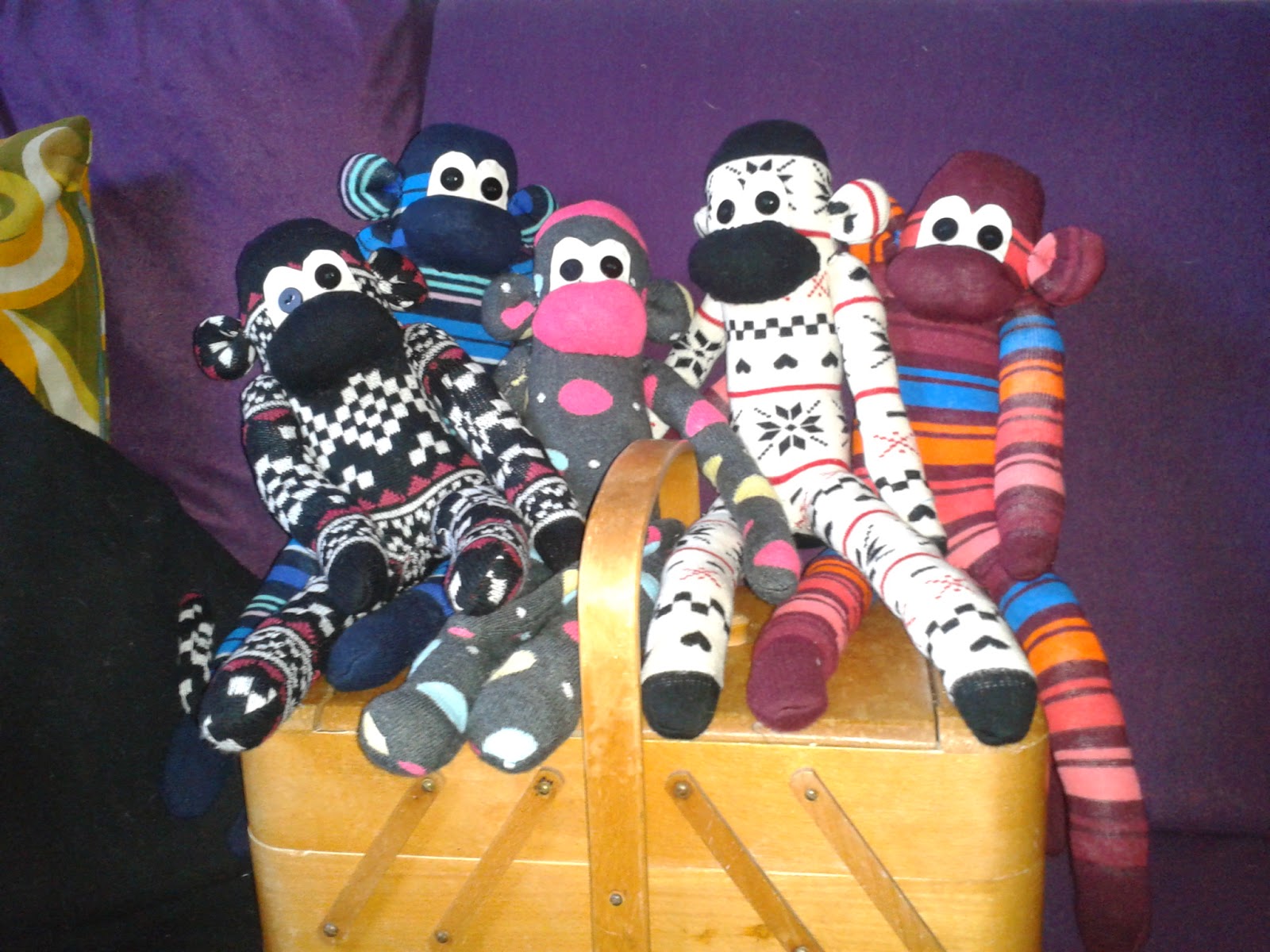 Majo Vintages Portfolio: Sock monkeys for everyone