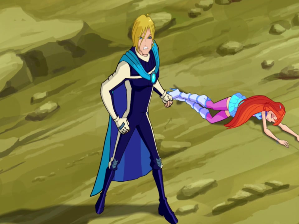 Imágenes de Sky defendiendo a Bloom de las Trix - Winx Club All