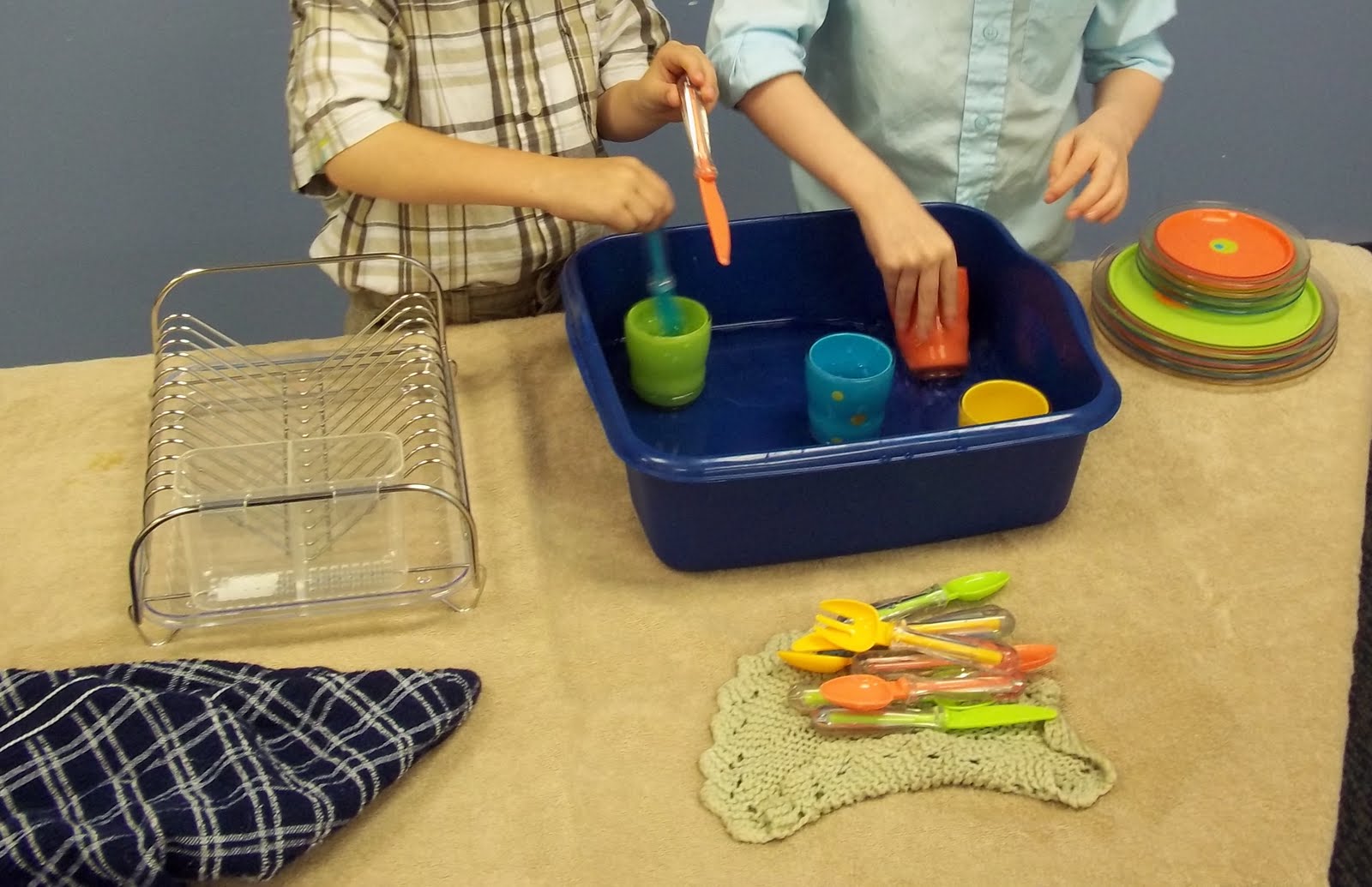 Brick by Brick: Washing Dishes