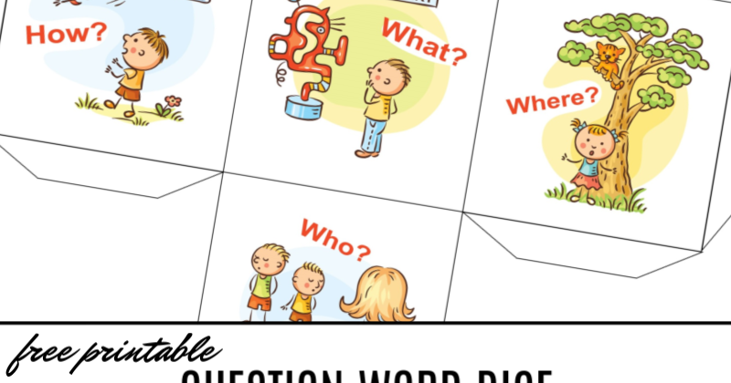 Free Printable WH Question Words Dice | And Next Comes L - Hyperlexia ...