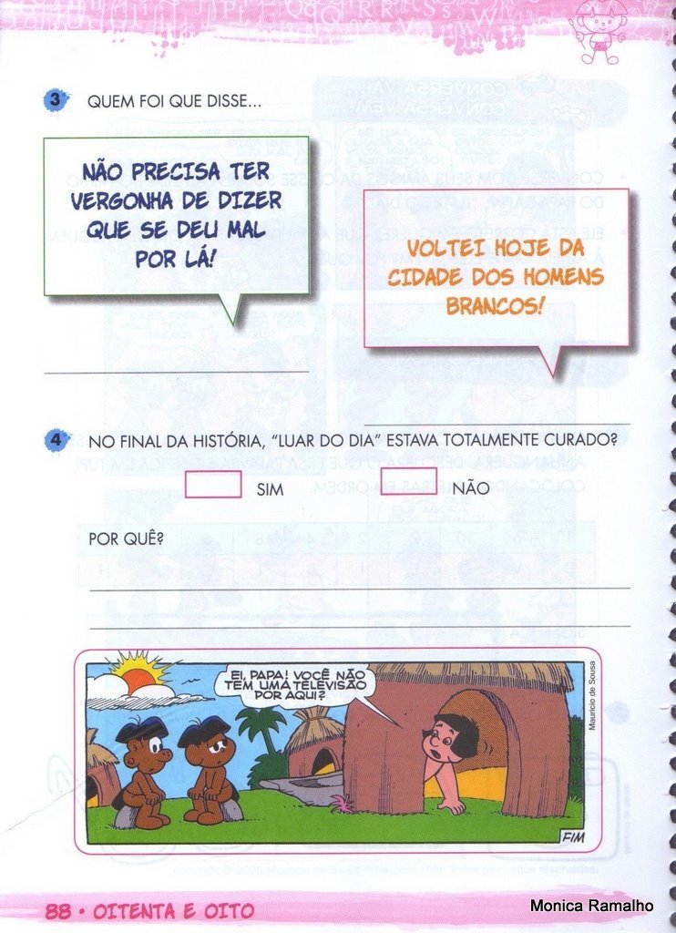 CANTINHO DA MAMI: Papá Capim em O ÍNDIO CIVILIZADO - TURMA DA MÔNICA