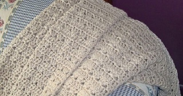 Classically Simple Shell Afghan - Free Crochet Pattern
