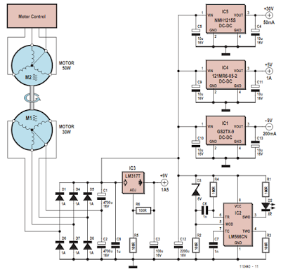 Power Supply with High Voltage Isolation | Electronic Circuits Diagram