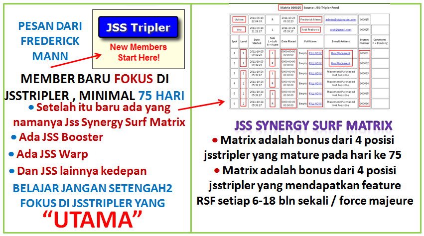 BISNIS INVESTASI ONLINE JSS TRIPLER