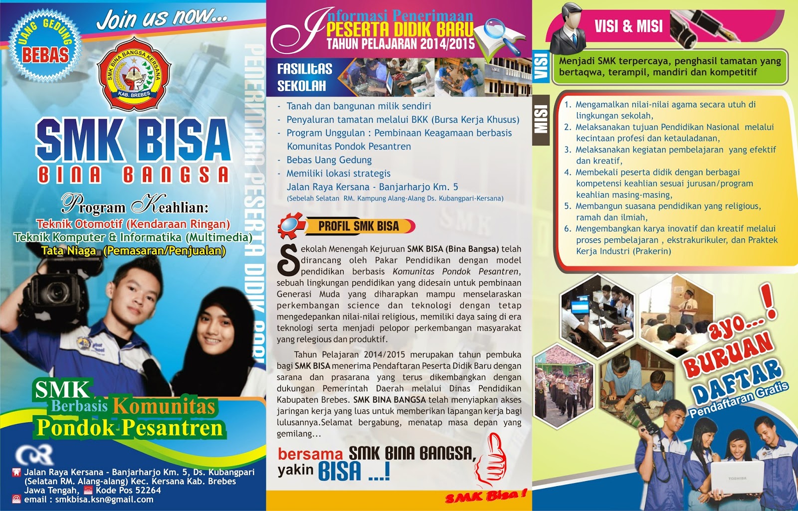 ESAprint: BROSUR PPDB SMK BISA 2014/2015