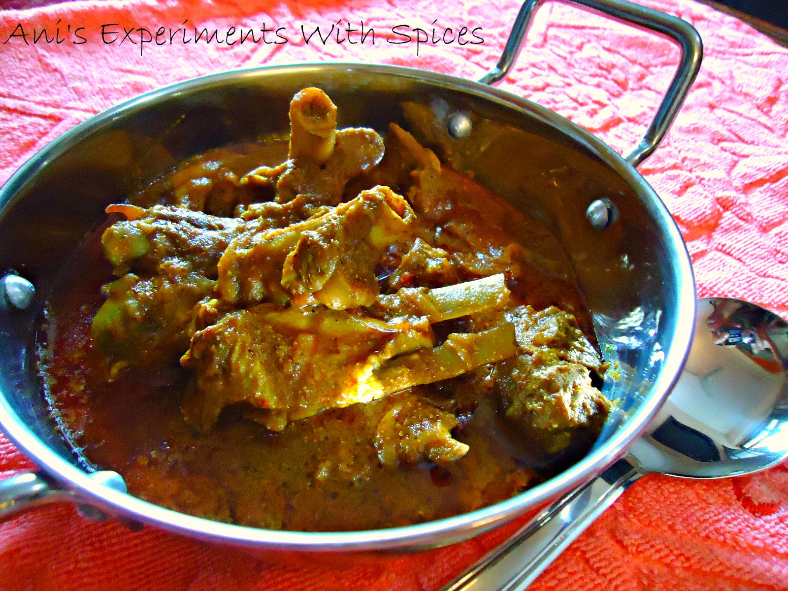 Ani's Experiments With Spices: Kolhapuri Mutton/ Tambada Rassa ~ a ...