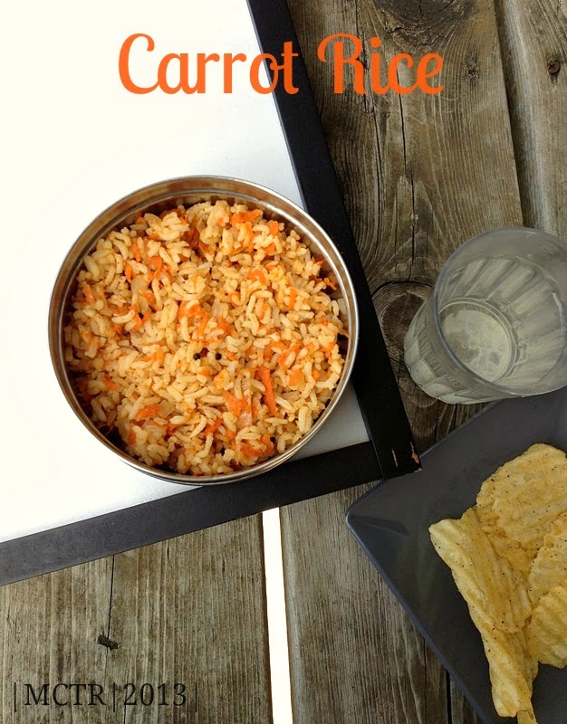 Carrot Rice | Easy Lunch Box Recipes | My Culinary