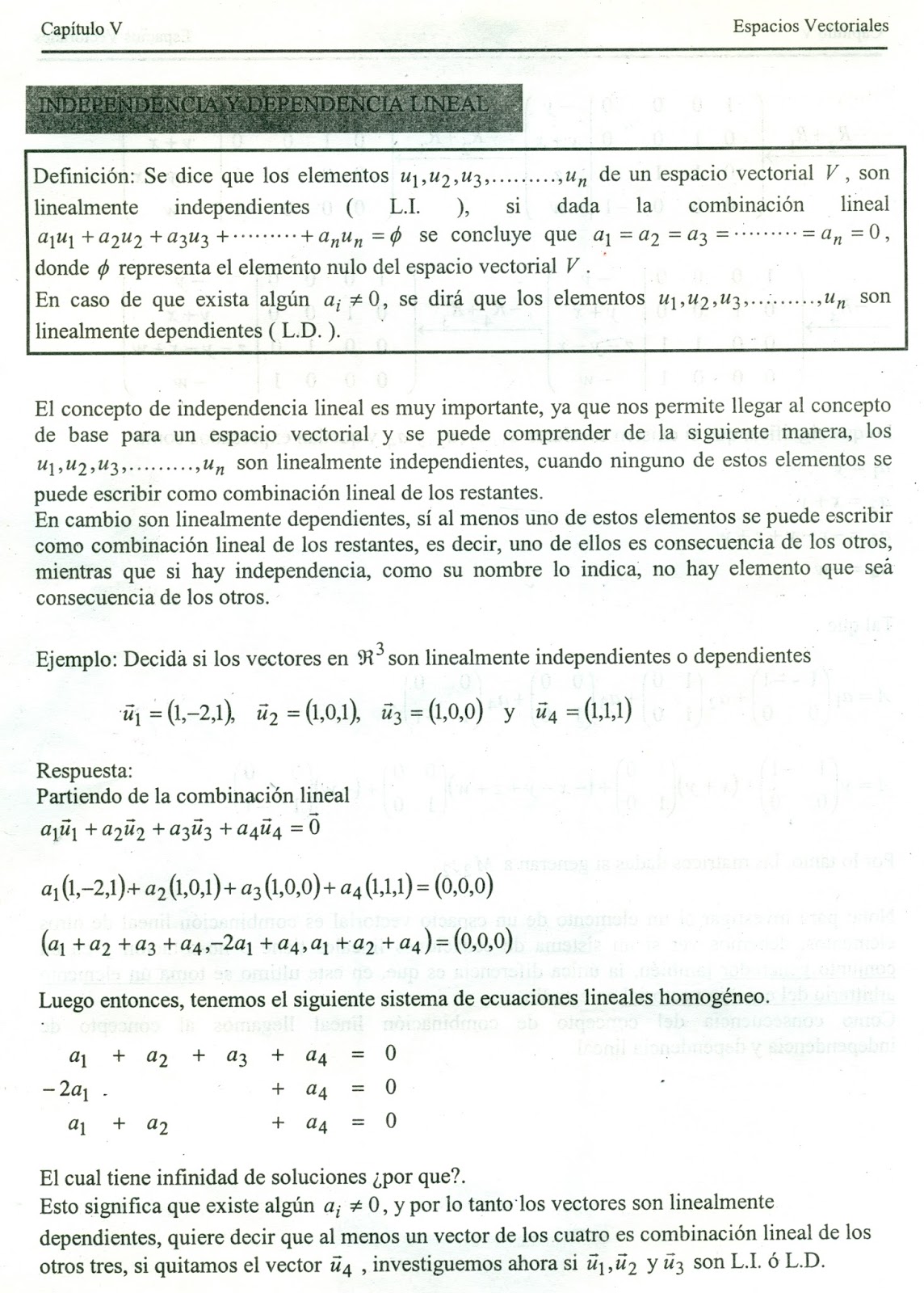 Matemáticas: imagenes de Algebra lineal