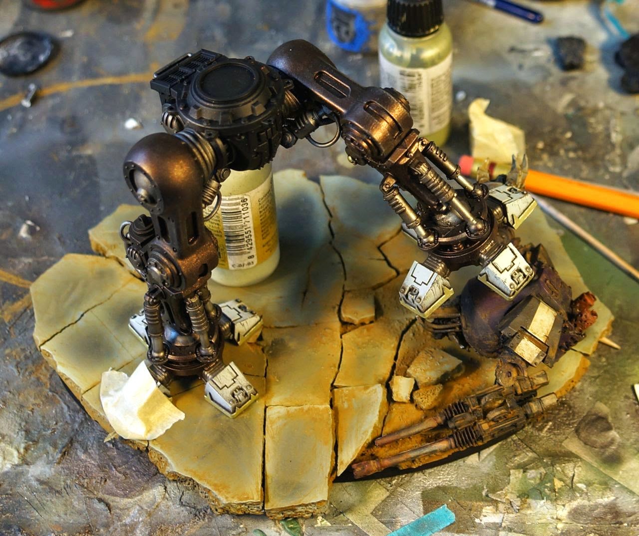 40k Hobby Blog: Imperial Knight Legs Re-Posed to Crush Emperor's ...