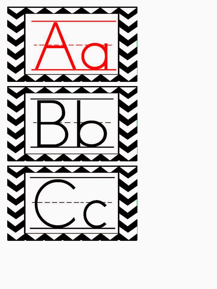 For the Love of First Grade: FREEBIE Friday {Chevron Decorations}