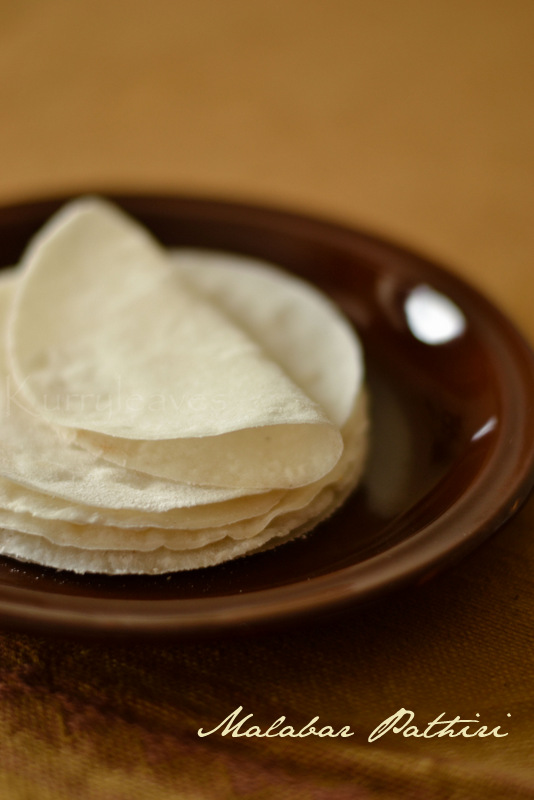 seafood.blog: Ari Pathiri | Malabar Pathiri | Rice flour-flat bread