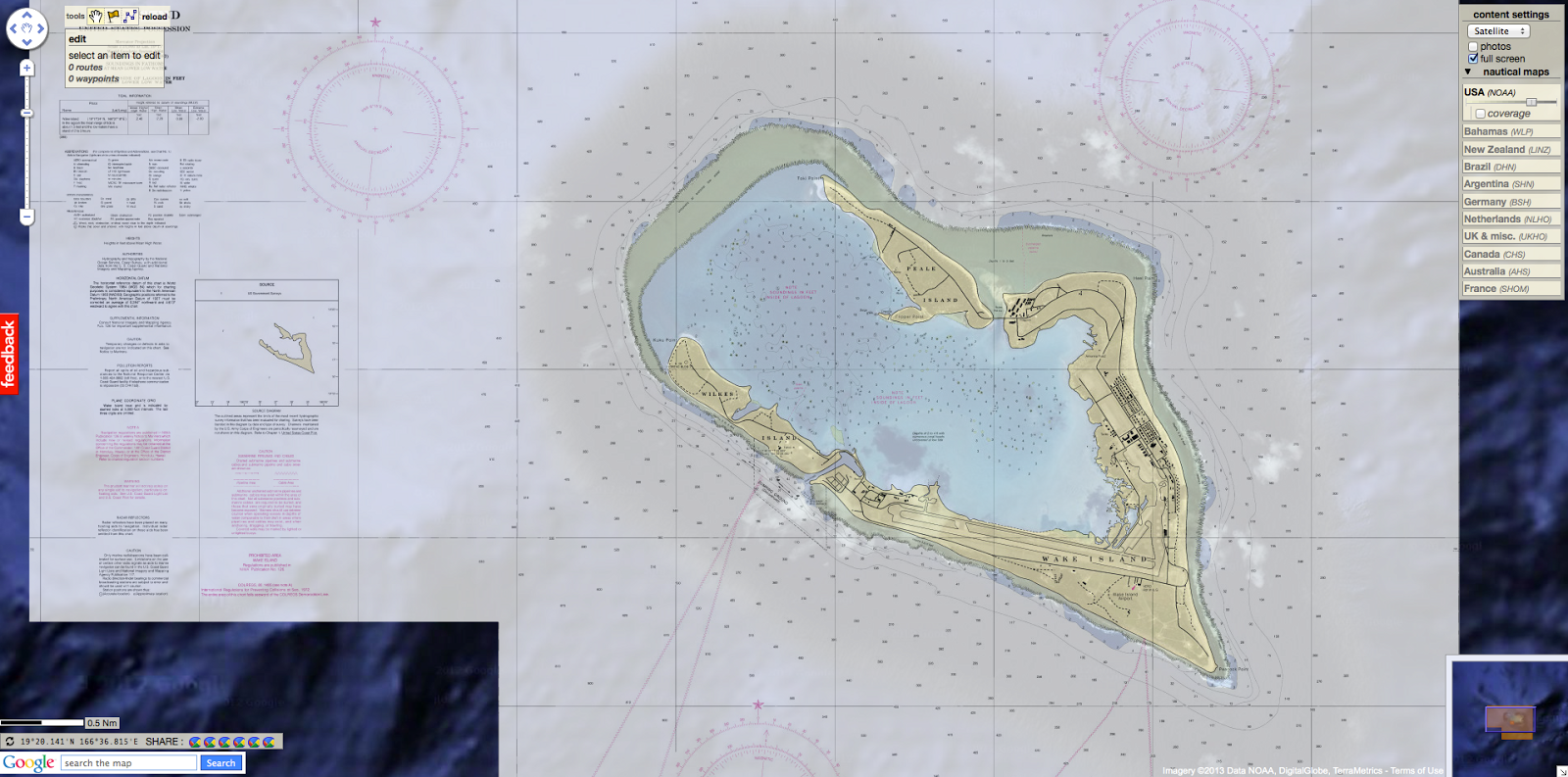 GeoGarage blog: Wake island : an isolated NOAA chart GeoGarage blog: Wake island : an isolated NOAA chart