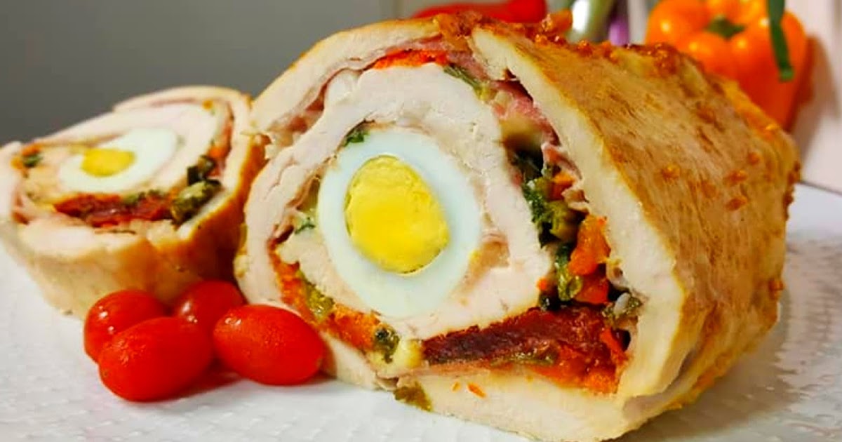 Arrollado de pollo Receta facil