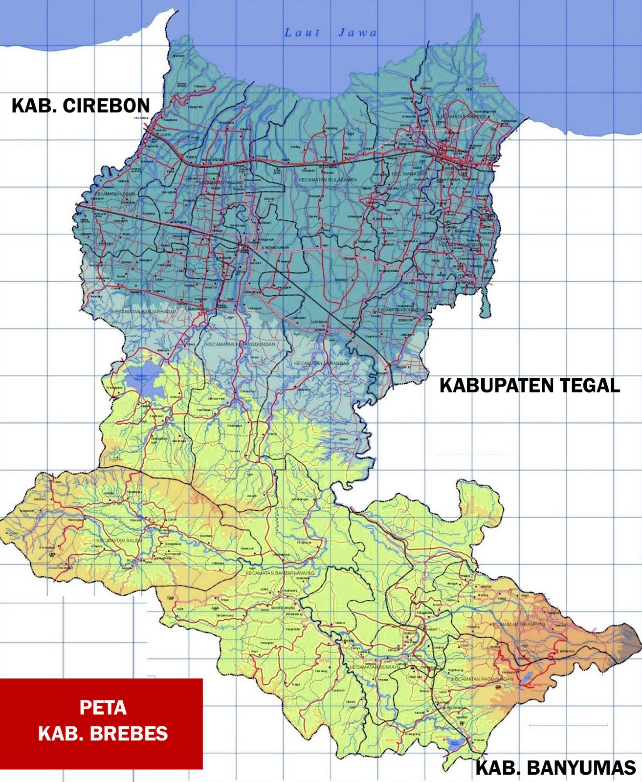 Peta Kabupaten Lebak 2017