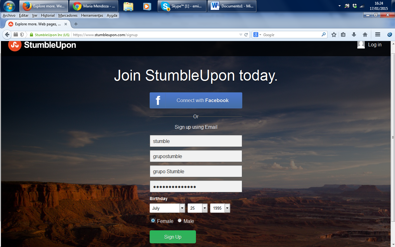 StumbleUpon: ¿Cómo crear una cuenta en Stumble?