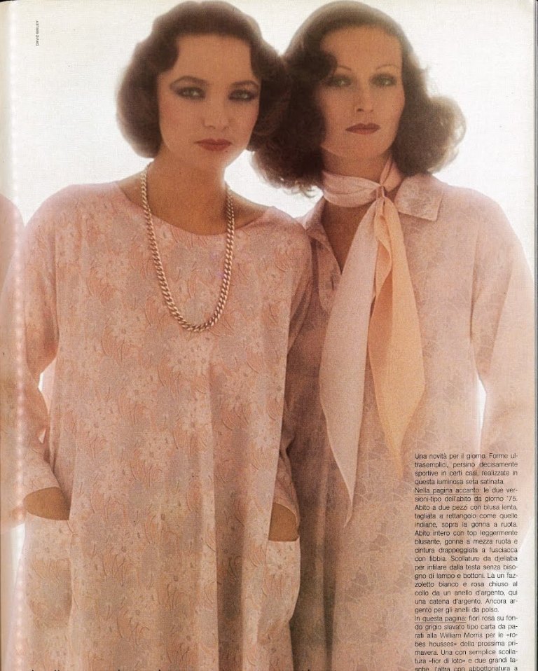 Sensación Vintage: Moda de 1975 según la lente de David Bailey