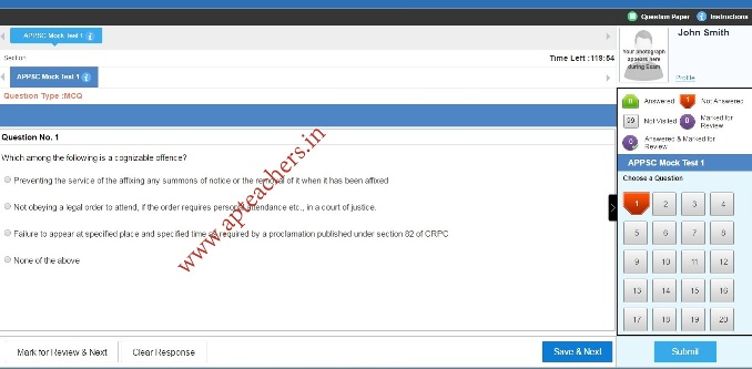 Online Department Tests DEMO - Model APPSC Online Department Test ...