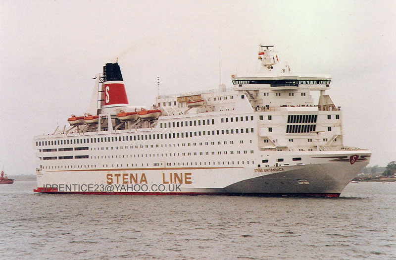 CALEDONIAN TRANSPORT PHOTOS-POSTCARDS: STENA BRITANNICA