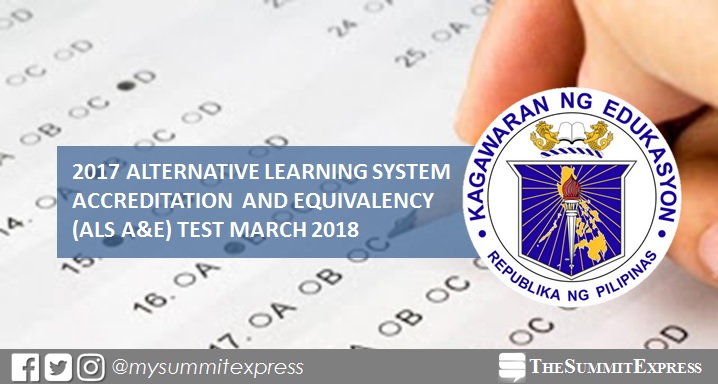 2017 DepEd ALS A&E Test moved to March 2018: memo, requirements - Pinoy ...