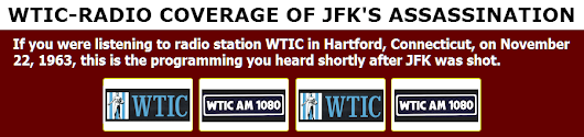 DVP's JFK ARCHIVES: JFK'S ASSASSINATION: WTIC-RADIO (HARTFORD, CONNECTICUT)