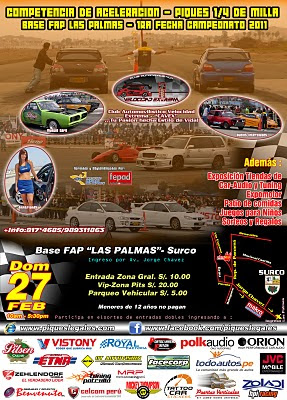 Piques Legales este Domingo 27 de Febrero - tuning patrulla