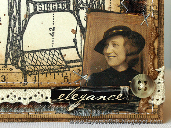 Layers of ink: Singer Sewing Machine