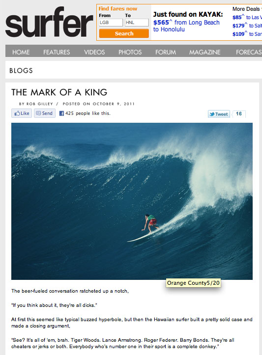 Quiksilver PR: Mark Richards on Surfermag.com
