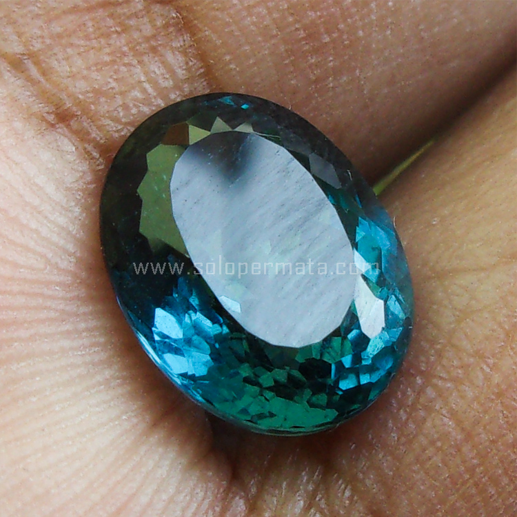 Batu Permata London Blue Topaz - SP913 | Batu Moldavite | Toko Batu ...