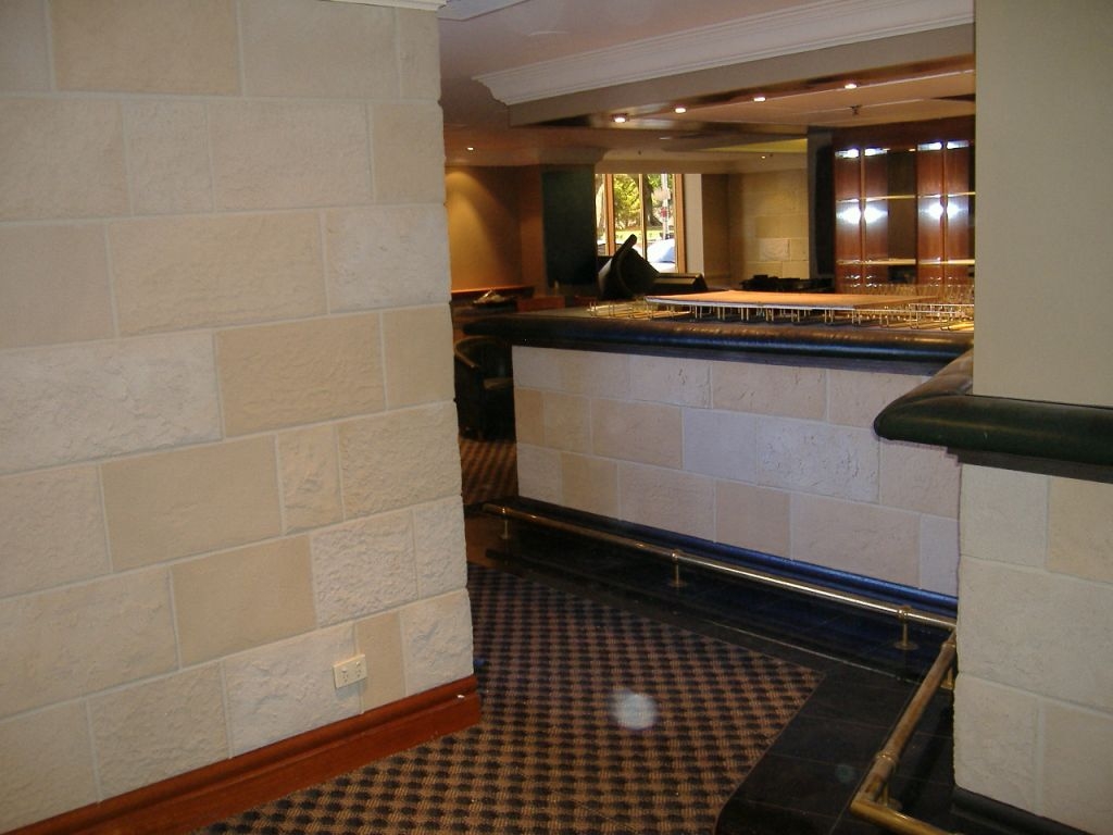 Home of Stone: Interior Walls In Sandstone Veneer