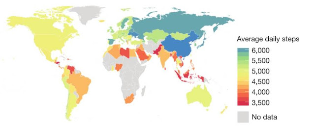 Viral Cognition: Countries Ranked By Laziness! See where You are in ...