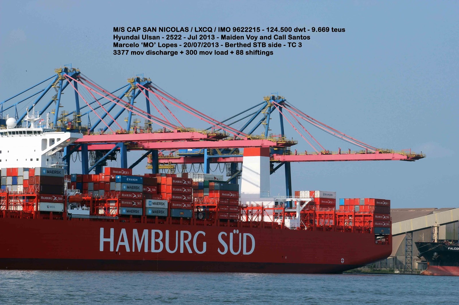 Santos Shiplovers: M/S Cap San Nicolas / LXCP - Em sua primeira ...