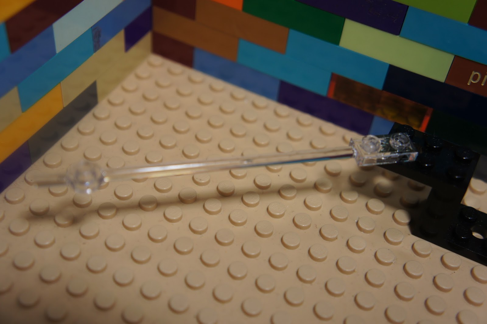 LEGO 42445 Transparent Bar 1x12 w/ 1x2 Plate End Shaft & 1x1 Round ...